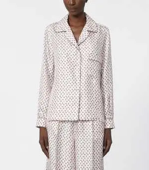 Max Mara Printed Silk Shirt
