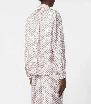 Max Mara Printed Silk Shirt