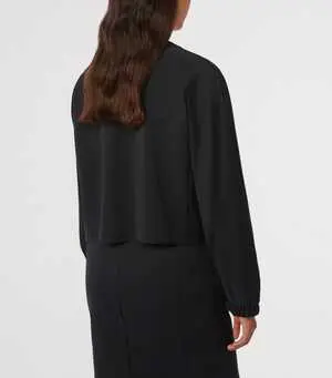 Max Mara Jersey Zip-up Jacket - Black