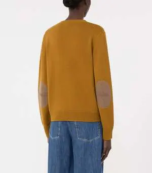 Max Mara Wool-cashmere Crewneck Sweater - Yellow