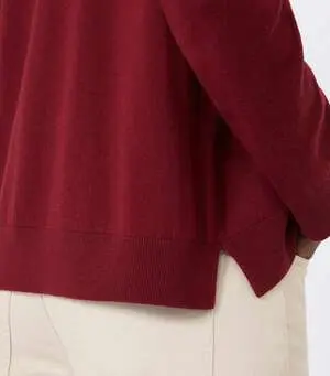 Max Mara Wool Polo-collar Sweater - Red