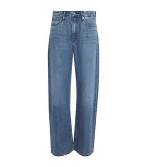 Rag & Bone Logan Mid-rise Wide-leg Jeans - Blue