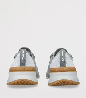 Brunello Cucinelli Knitted Sneakers - Grey