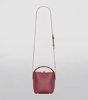 Saint Laurent Mini Le 37 Bucket Bag - Red