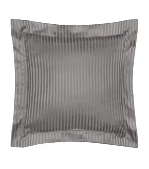PRATESI Raso Rigato Square Oxford Pillowcase - Grey