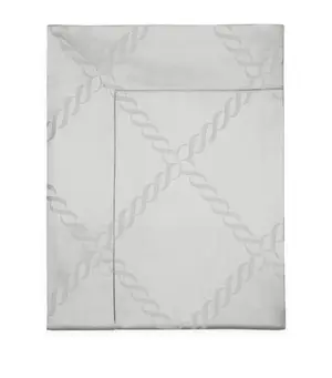 PRATESI Ori Treccia Super King Flat Sheet - Grey