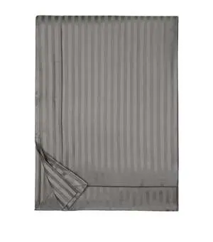 PRATESI Raso Rigato King Duvet Cover - Grey