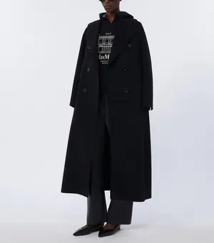 Max Mara Faux Leather Wide-leg Trousers