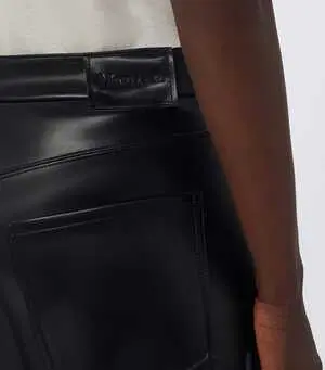 Max Mara Faux Leather Wide-leg Trousers