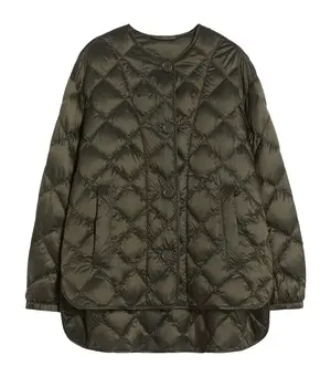 Max Mara Diamond-quilted Down Jacket