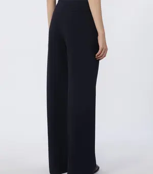 Max Mara Cotton-blend Straight Leg Track Pants - Blue