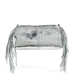 Maje Leather Miss M Clutch