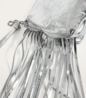Maje Leather Miss M Clutch