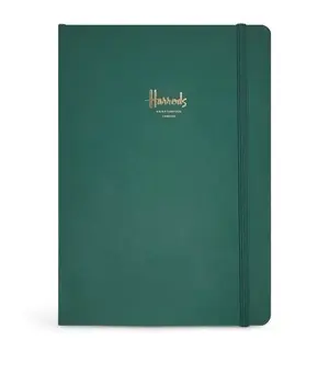 Harrods Logo A5 Notebook - Green