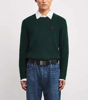 Polo Ralph Lauren Leather Belt With Debossed Polo Pony - Black