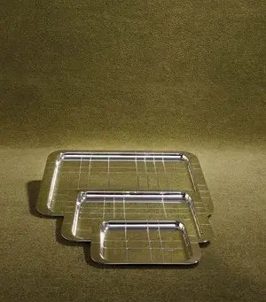 Christofle Plated Graphik Tray