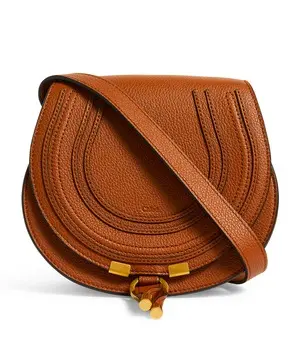 Chloé Small Marcie Saddle Bag - Brown