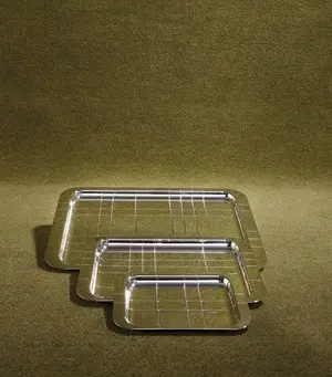 Christofle Plated Graphik Tray
