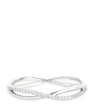 ASTRID & MIYU Infinite Pavé Ring - Silver