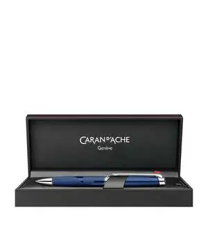 CARAN D'ACHE Léman Bleu Marin Ballpoint Pen - Blue