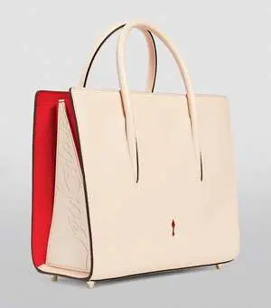 CHRISTIAN LOUBOUTIN Paloma Medium Leather Top Handle Bag - Red