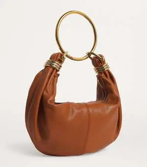Chloé Small Leather Bracelet Shoulder Bag - Brown