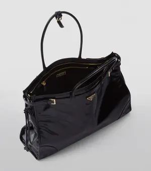 Prada Leather Bonnie Top-handle Bag - Black