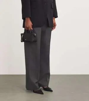 Max Mara Small Leather Satchel Bag - Black