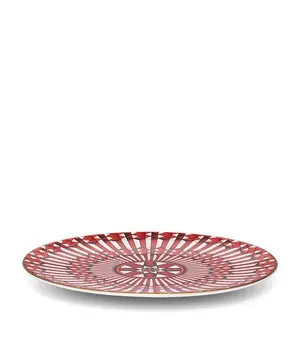 THE MARTHA, BY BACCARAT Arcadia Red Bread Plate