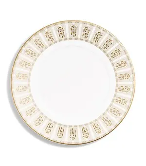 THE MARTHA, BY BACCARAT Set Of 2 Arcadia Gold Dessert Plates - Clear