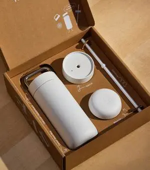 FELLOW Carter Travel Mug Bundle - White