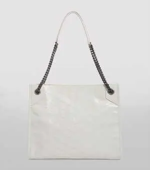 Saint Laurent Niki Shopping Bag - White