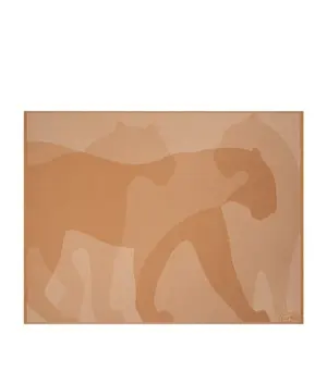 Cartier Wool-cashmere Panthère De Blanket - Neutral