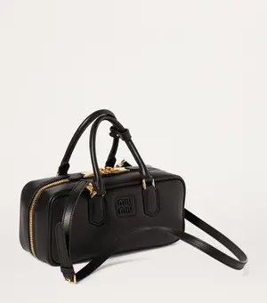 Miu Miu Leather Arcadie Top-handle Bag - Black