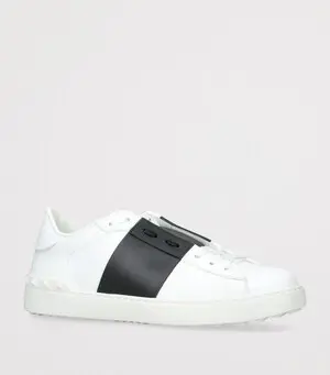 Valentino Garavani Leather Open Sneakers - White