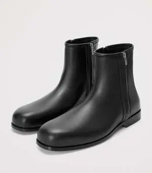 Loewe Leather Bobine Ankle Boots