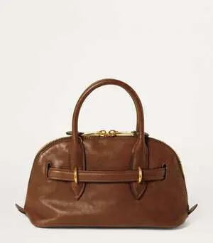 Miu Miu Nappa Leather Aventure Top-handle Bag - Brown