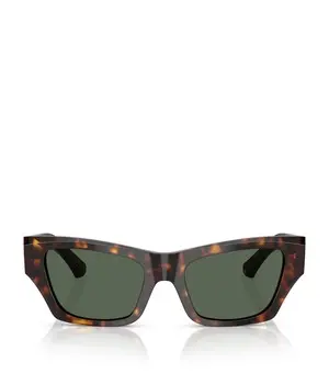 Burberry Acetate Square Frame Sunglasses - Brown
