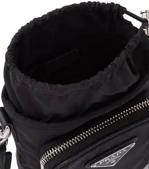 Prada Re-nylon Cross-body Phone Case - Black