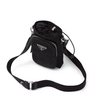Prada Re-nylon Cross-body Phone Case - Black