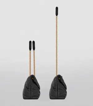 Saint Laurent Small Loulou Puffer Shoulder Bag - Black