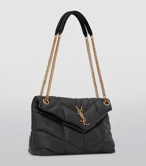 Saint Laurent Small Loulou Puffer Shoulder Bag - Black