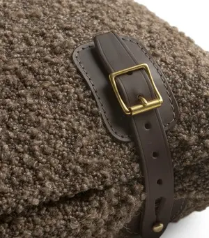 DE LE CUONA Wool-blend Attenborough Buckle Cushion