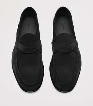 TOM FORD Suede Loafers - Black