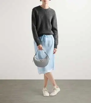 Prada Leather Arqué Shoulder Bag