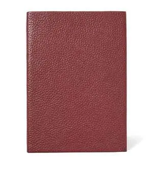 ASPINAL OF LONDON Leather Bound A5 Notebook