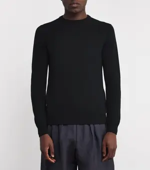 Giorgio Armani Cashmere Crew-neck Sweater - Black