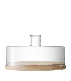 LSA INTERNATIONAL Lotta Cheese Dome With Base - Clear