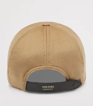 TOM FORD Suede Baseball Cap With Logo