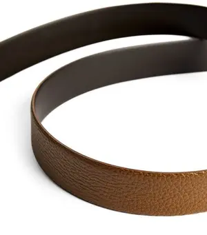 Giorgio Armani Leather Reversible Belt Strap - Brown
